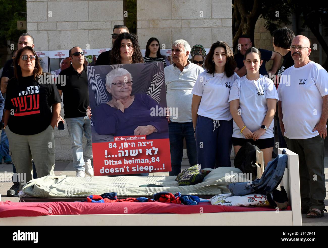 Jerusalem, Israel. 30th Oct, 2023. The family of Israeli hostage, Ditza ...