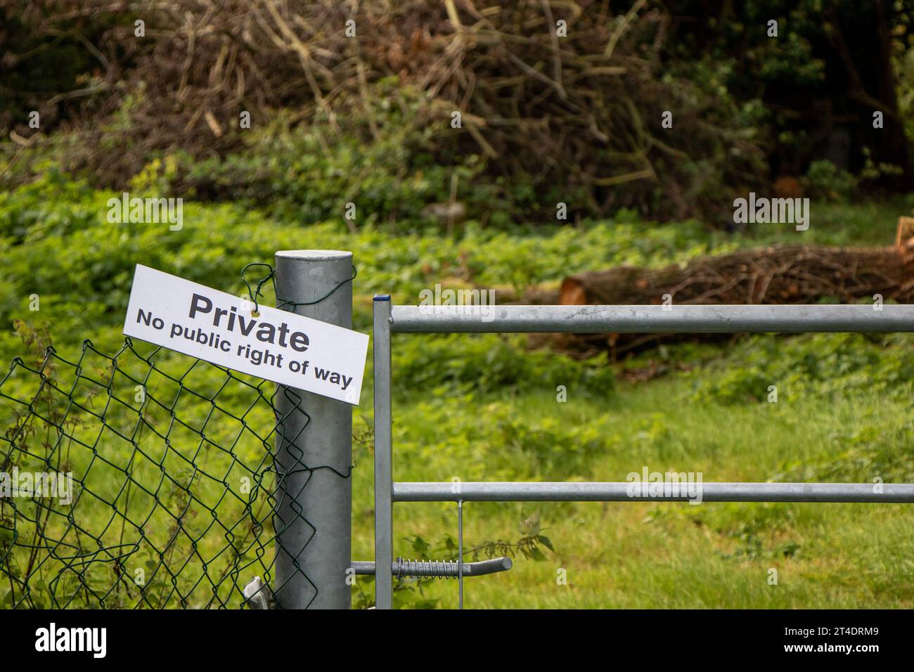 Landowner making it clear that his small holding is not a public right ...