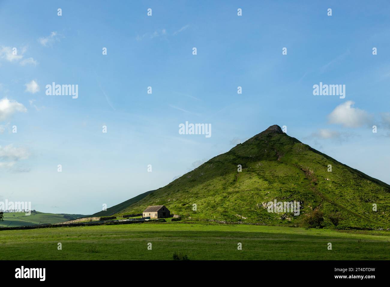 Thorpe Cloud is an isolated limestone hill (a reef knoll) near Dovedale ...