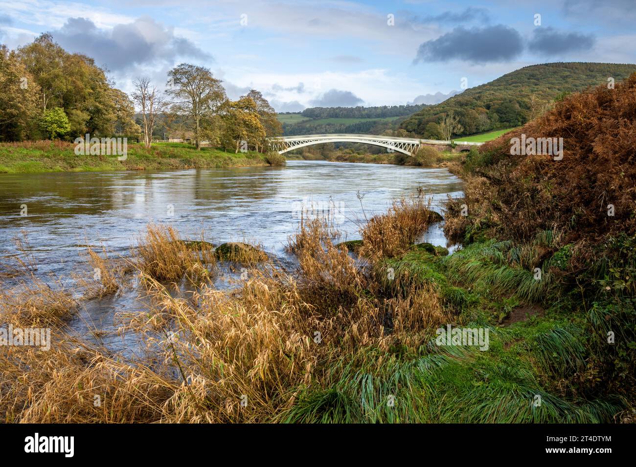 Bigsweir Bridge Across the River Wye Stock Photo - Alamy