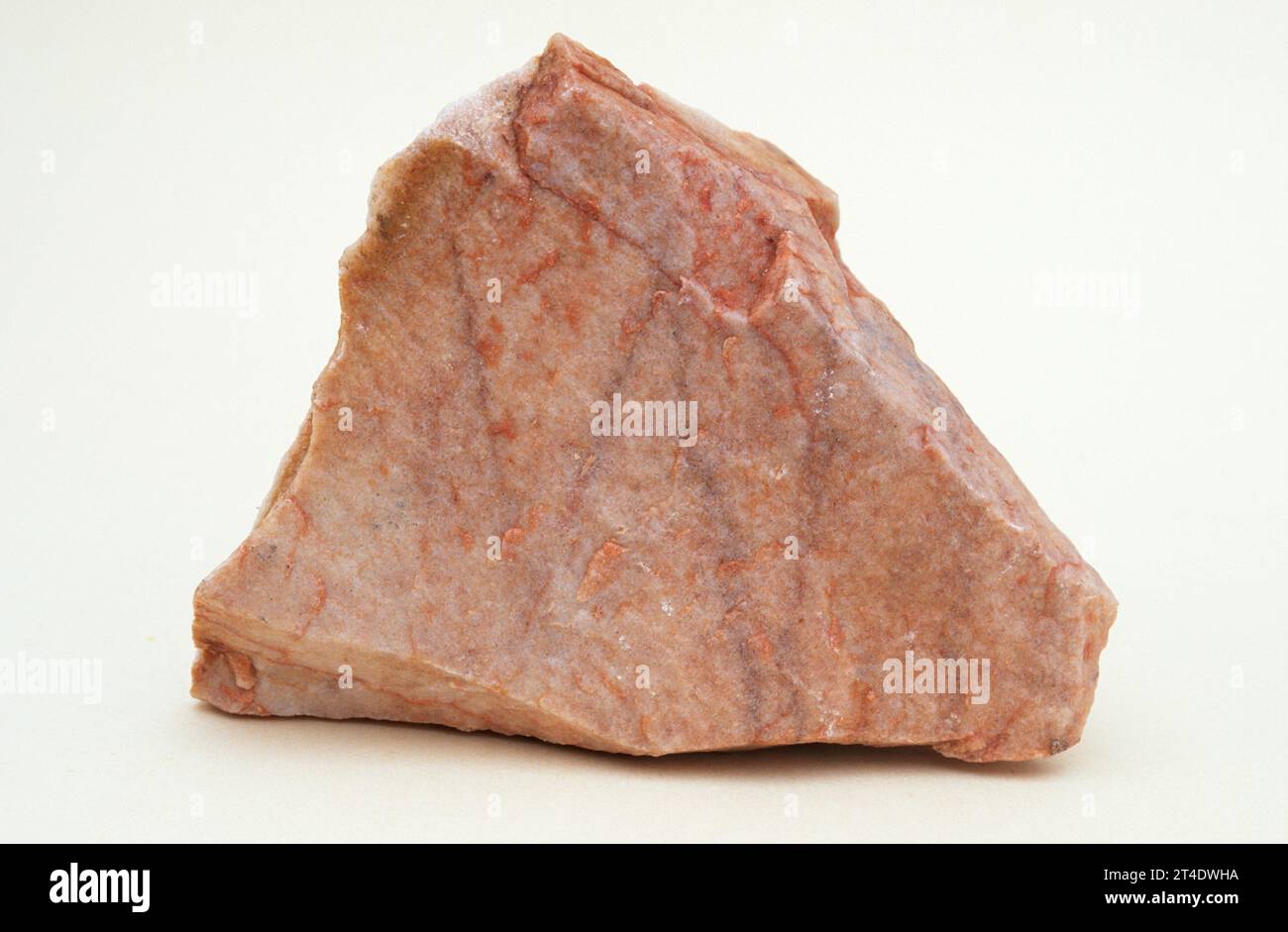 Quartzite is a metamorphic rock composed of quartz. Sample Stock Photo ...