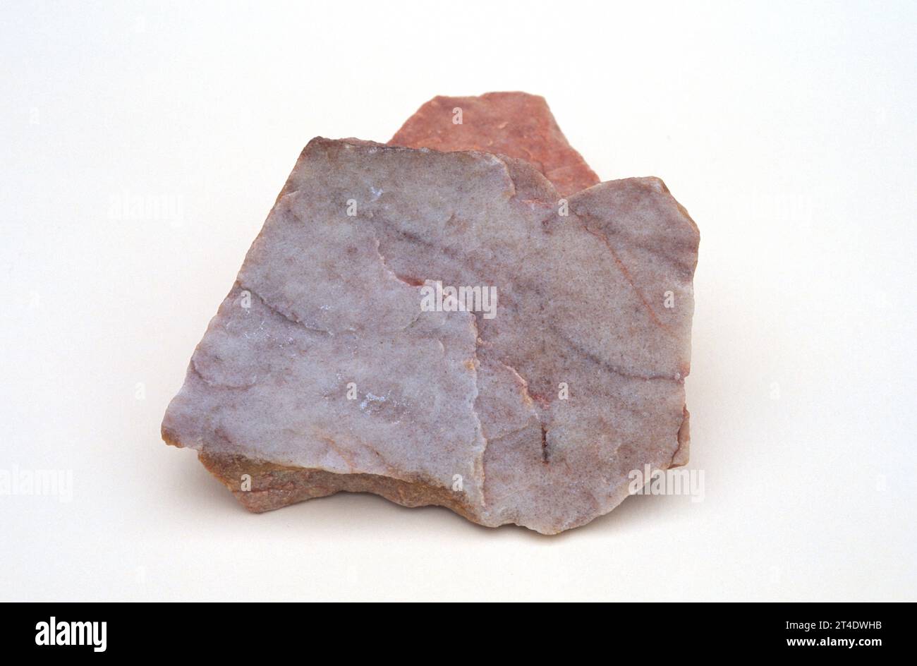 Quartzite is a metamorphic rock composed of quartz. Sample Stock Photo ...