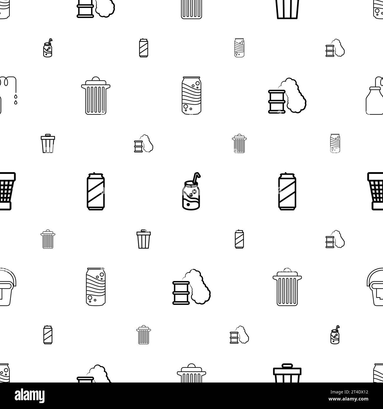 Can icons pattern seamless white background Vector Image Stock Vector ...