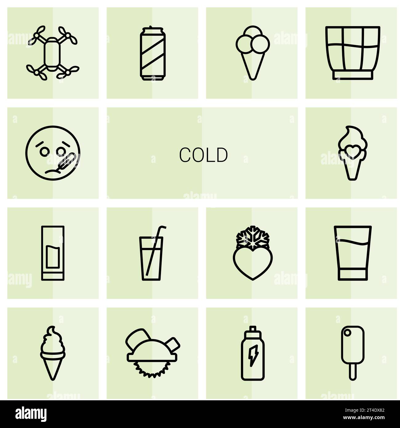 Cold icons Royalty Free Vector Image Stock Vector Image & Art - Alamy