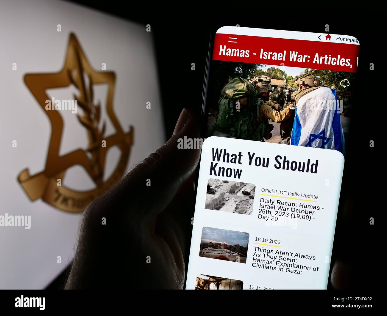 Israel defense forces logo hi-res stock photography and images - Alamy