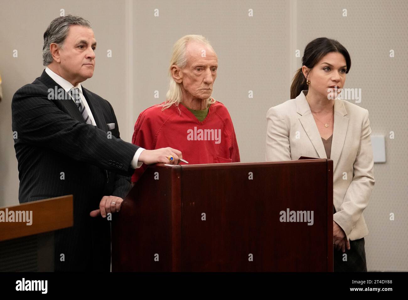 Joseph Czuba, 71, center, stands with his attorneys George Lenard and ...