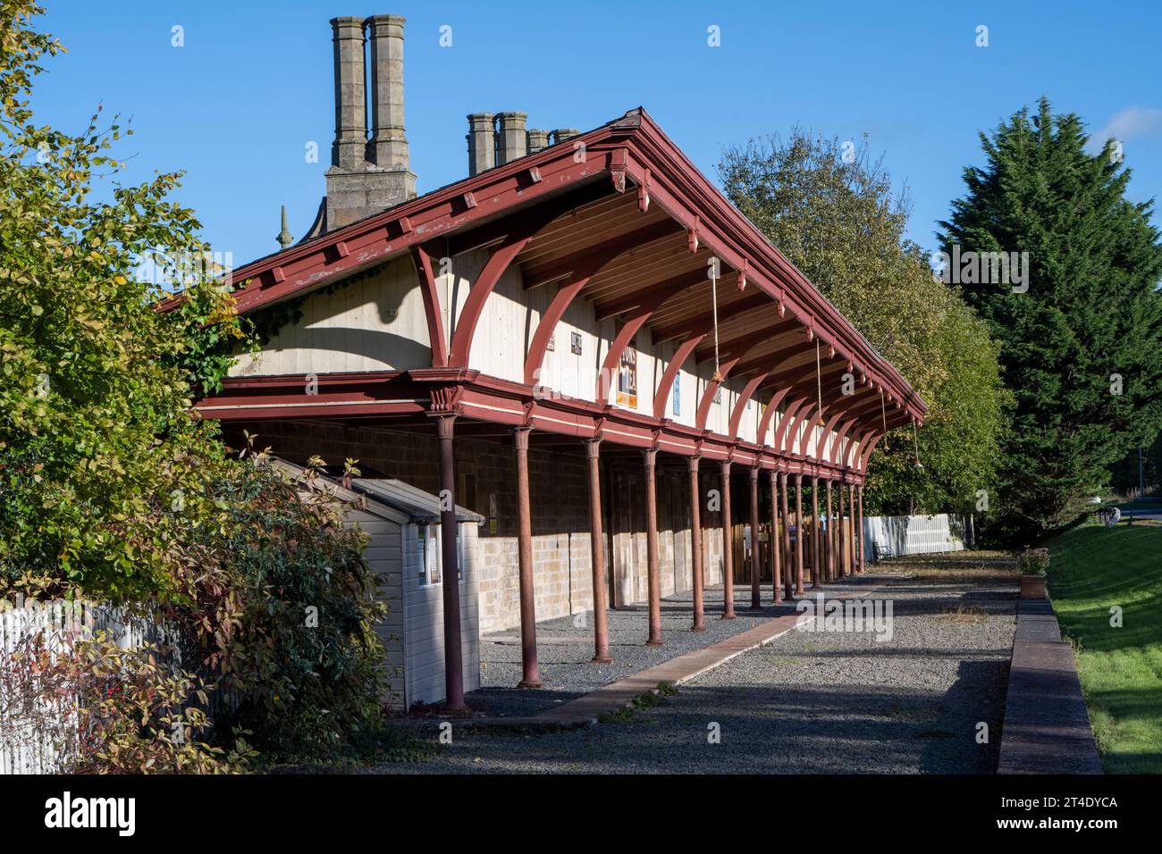 Melrose Railway Station remains of the up platform, Melrose ...