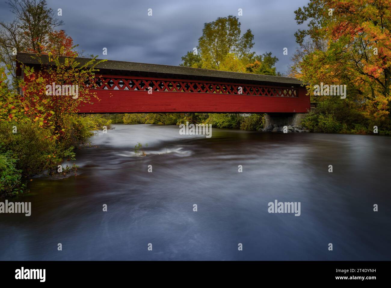 Henry Covered Bridge VT - Originally built in the 1840's, the Burt ...
