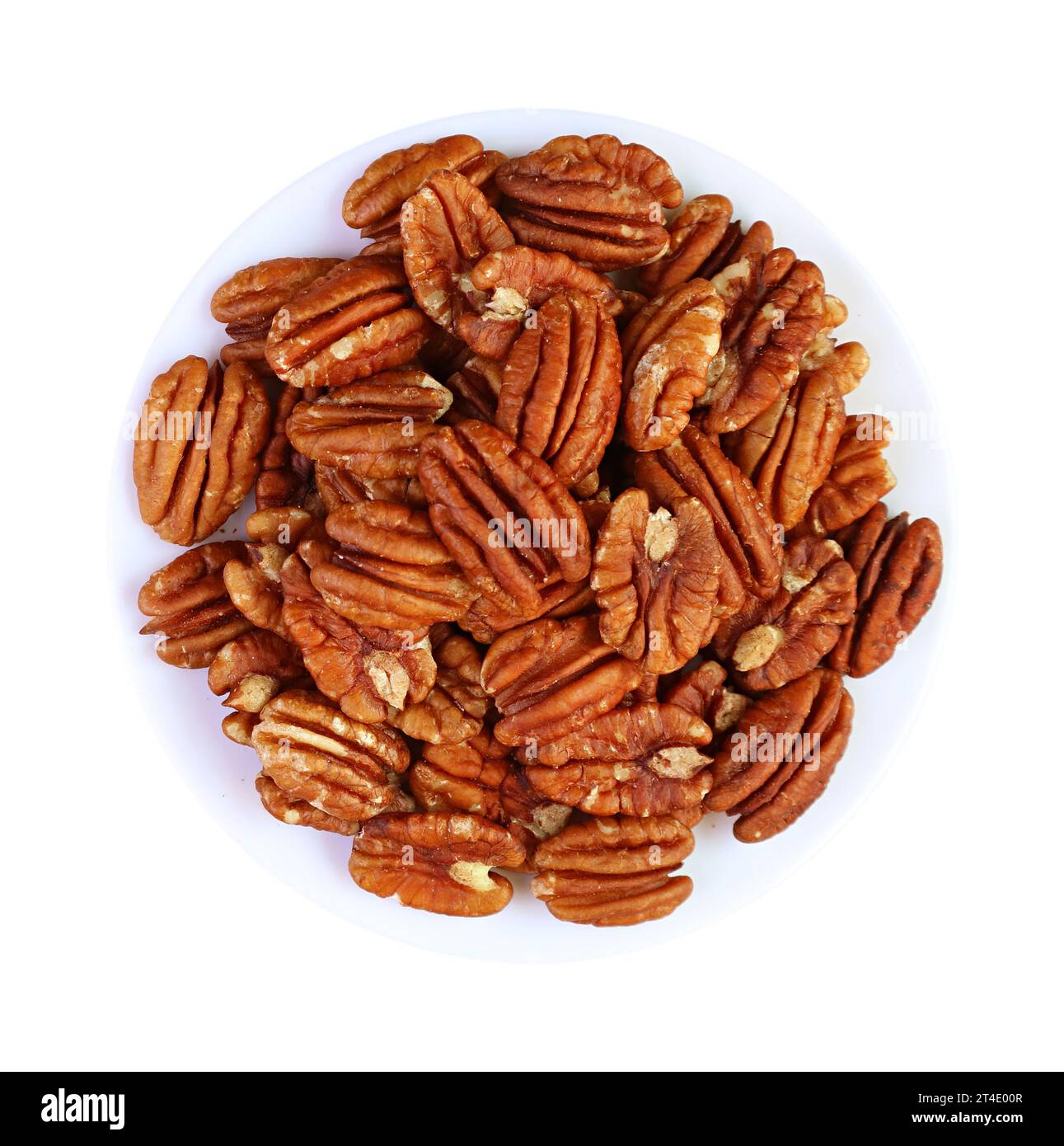 Heap of Dried Pecan Nuts Isolated on white background Stock Photo - Alamy