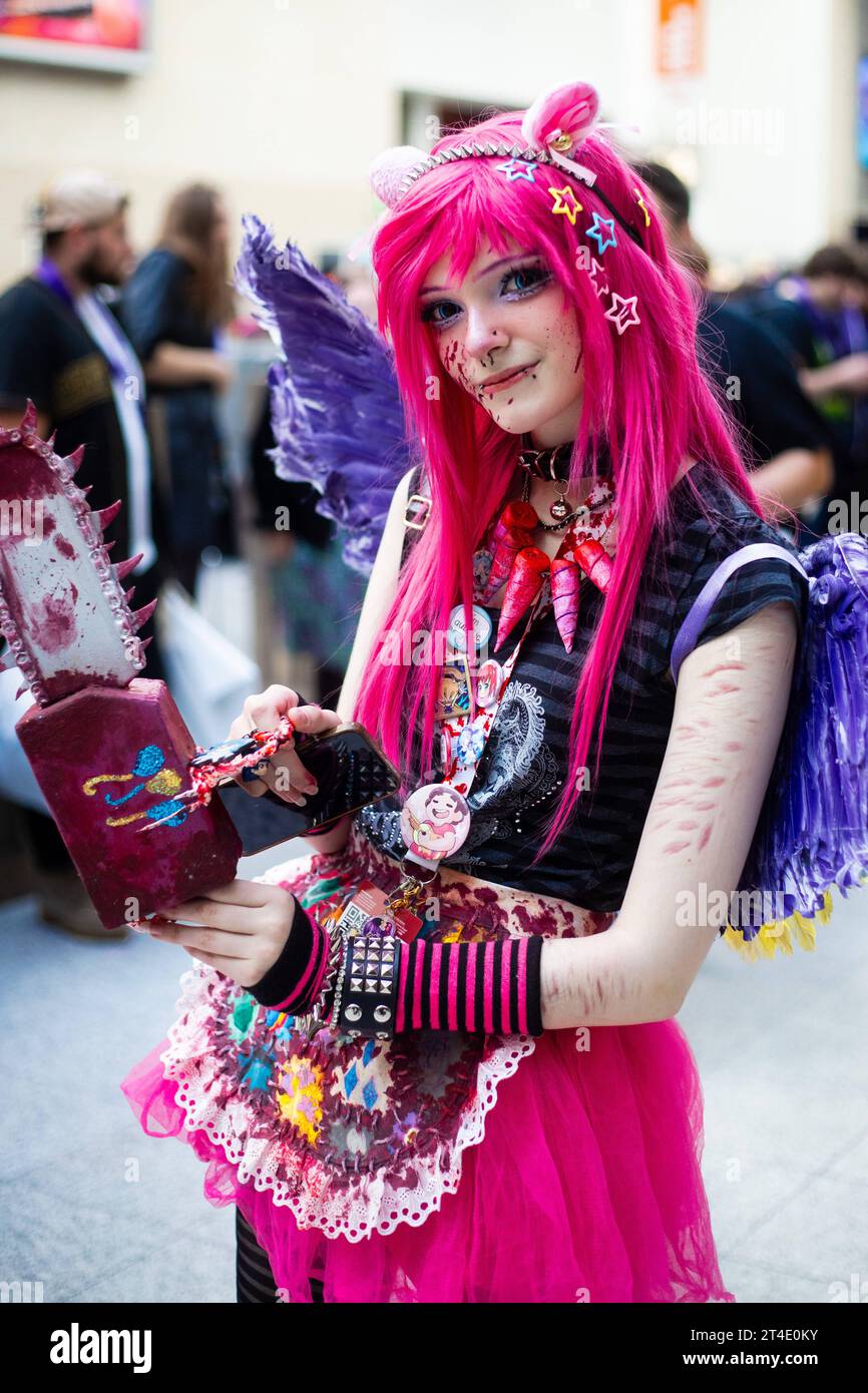 Cosplayers at Day Two of MCM Comic Con at ExCeL exhibition centre in ...