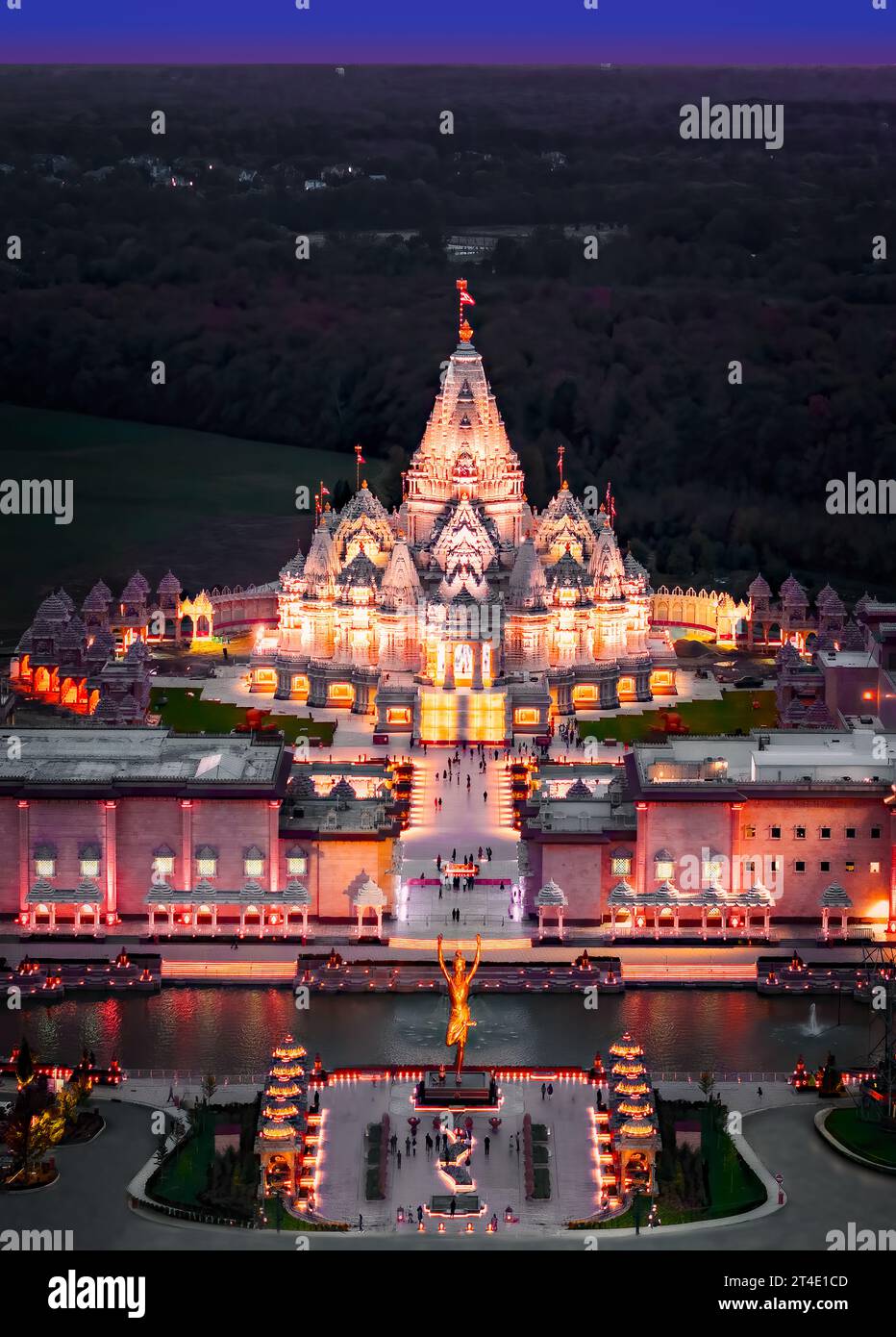 Hindu Temple Aerial Stock Photo - Alamy
