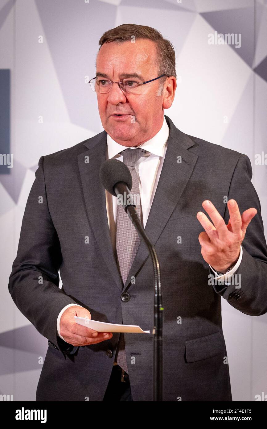 Hanover, Germany. 30th Oct, 2023. Boris Pistorius (SPD), Minister of ...