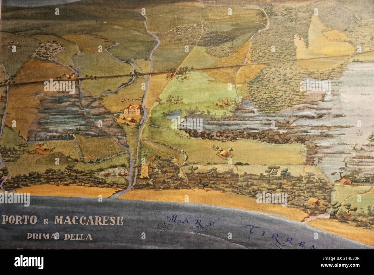 The Castle of San Giorgio in Maccarese, Rome, Italy Stock Photo - Alamy