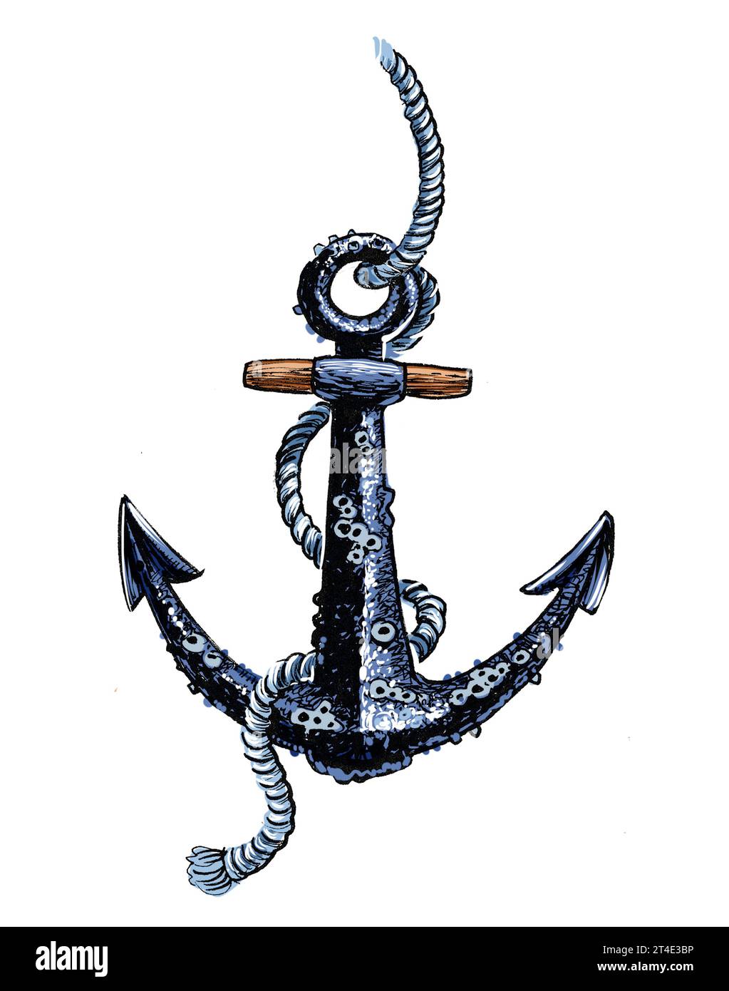 The old anchor Cut Out Stock Images & Pictures - Alamy