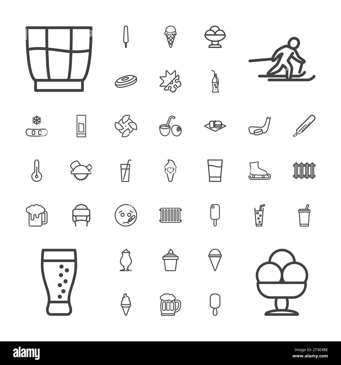 37 cold icons Royalty Free Vector Image Stock Vector Image & Art - Alamy