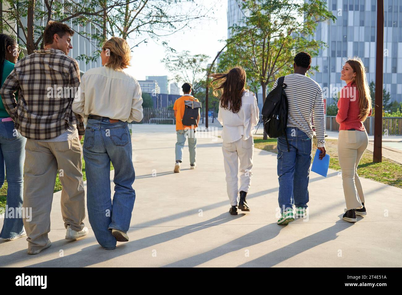 School students talk leaving hi-res stock photography and images - Alamy