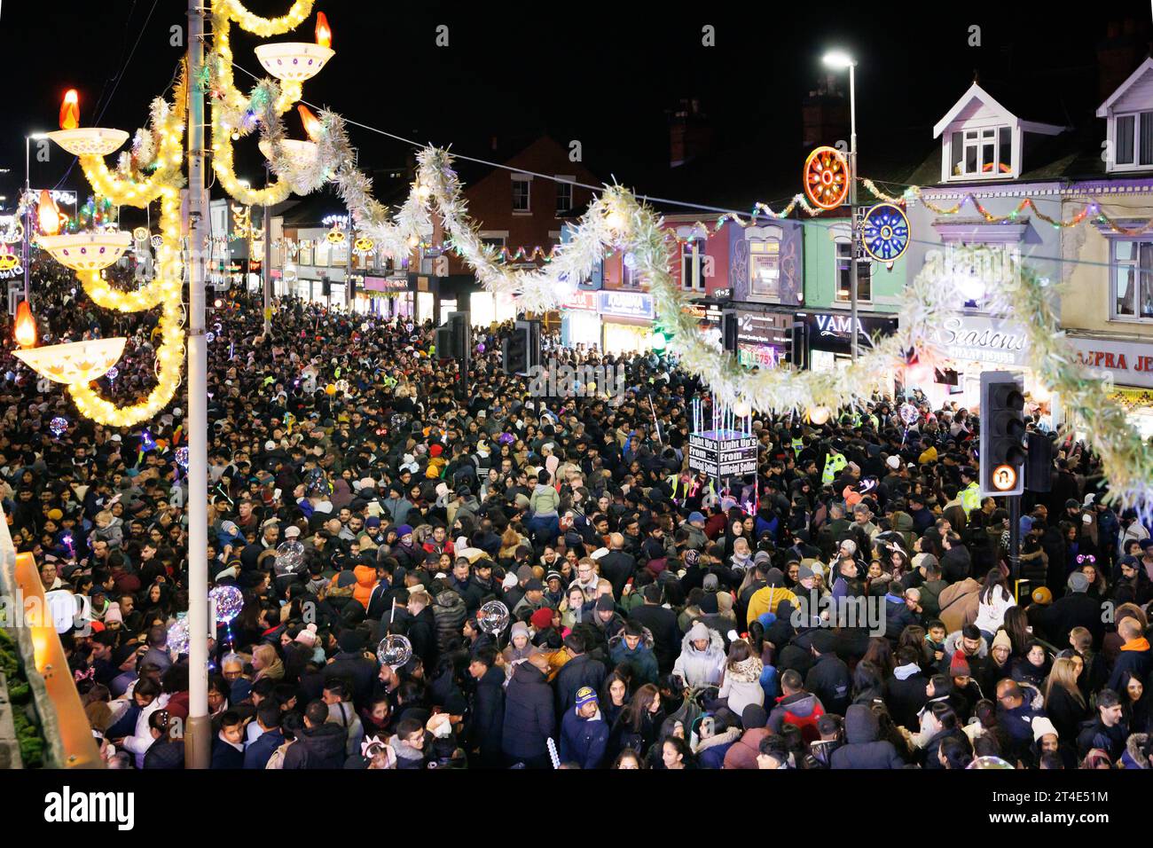 Thousands of people line the Belgrave Road, also known a s the Golden ...