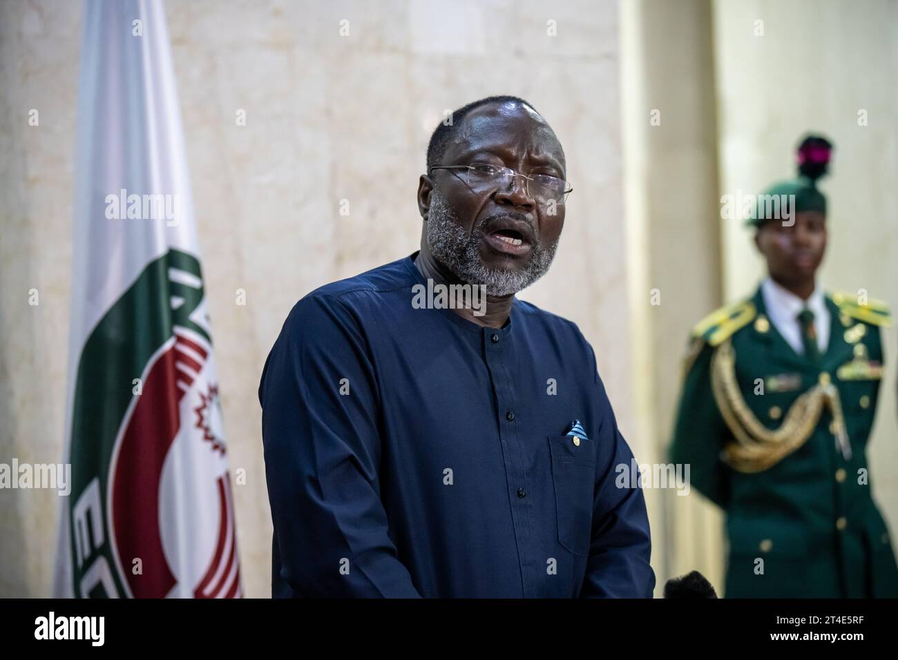 Abuja, Nigeria. 29th Oct, 2023. Omar Alieu Touray, president of the ...