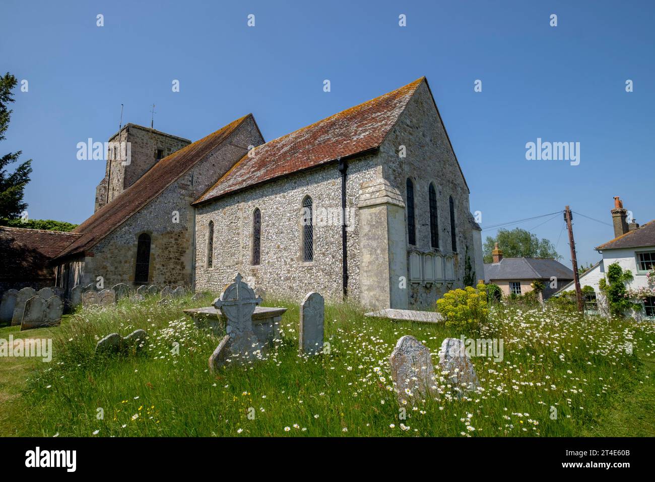 St Michaels church Amberley West Sussex Stock Photo - Alamy