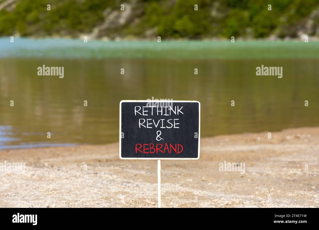 Rethink revise rebrand symbol. Concept word Rethink Revise and Rebrand ...