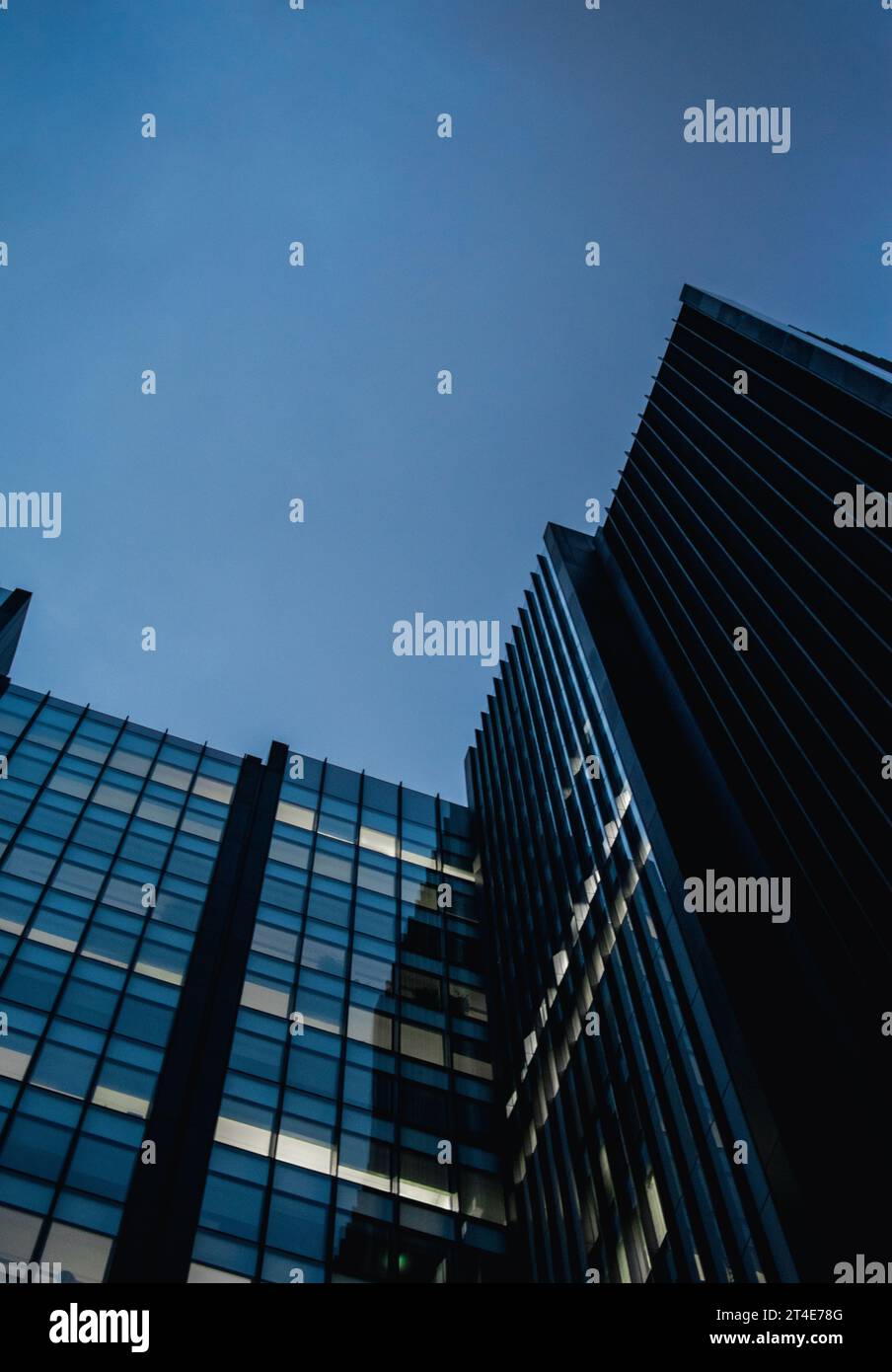 FINANCE BUILDINGS WITH SOME LIGHTS Stock Photo - Alamy