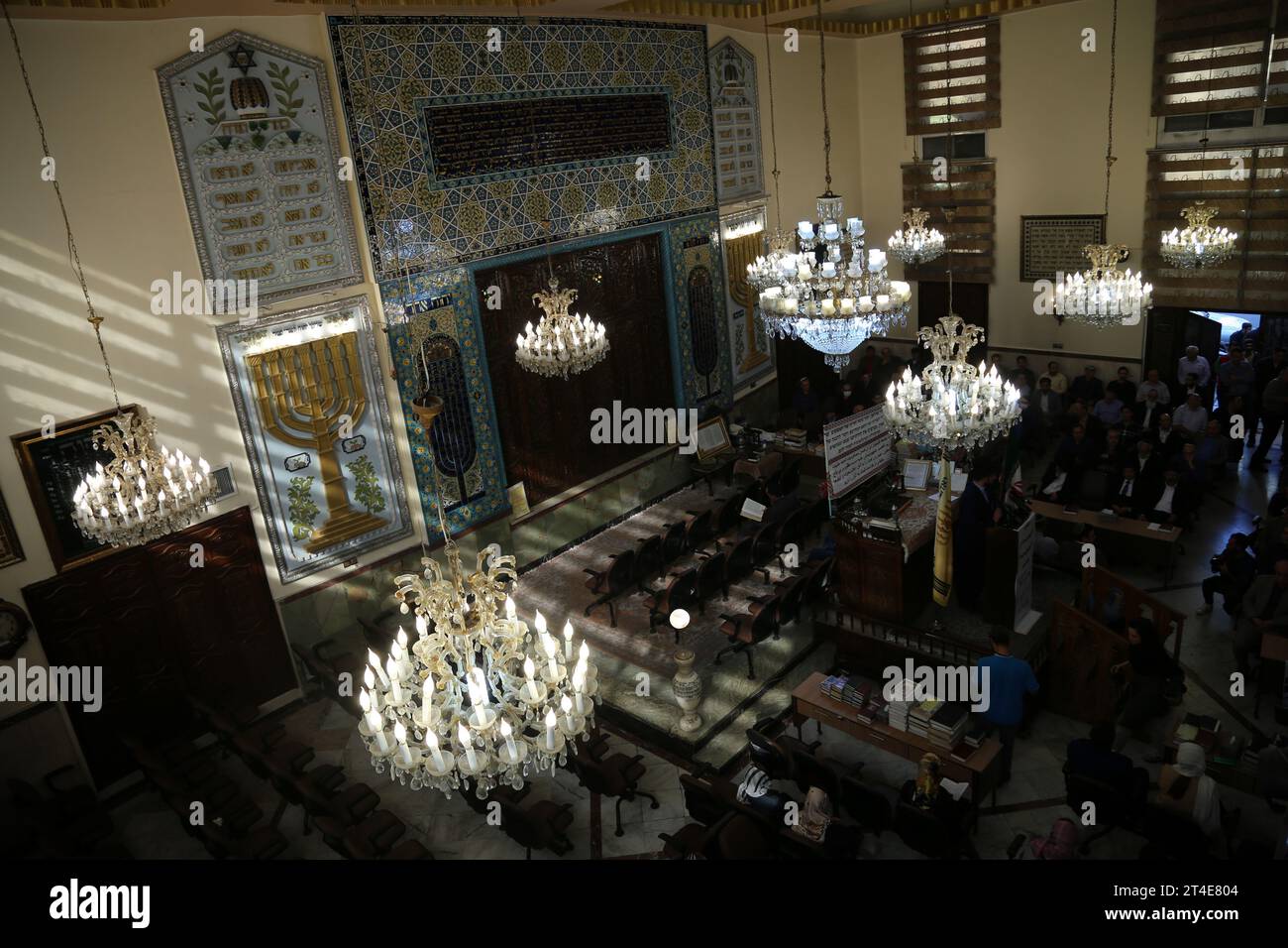 Tehran, Iran. 30th Oct, 2023. Iranian Jews attend an anti-Israeli ...