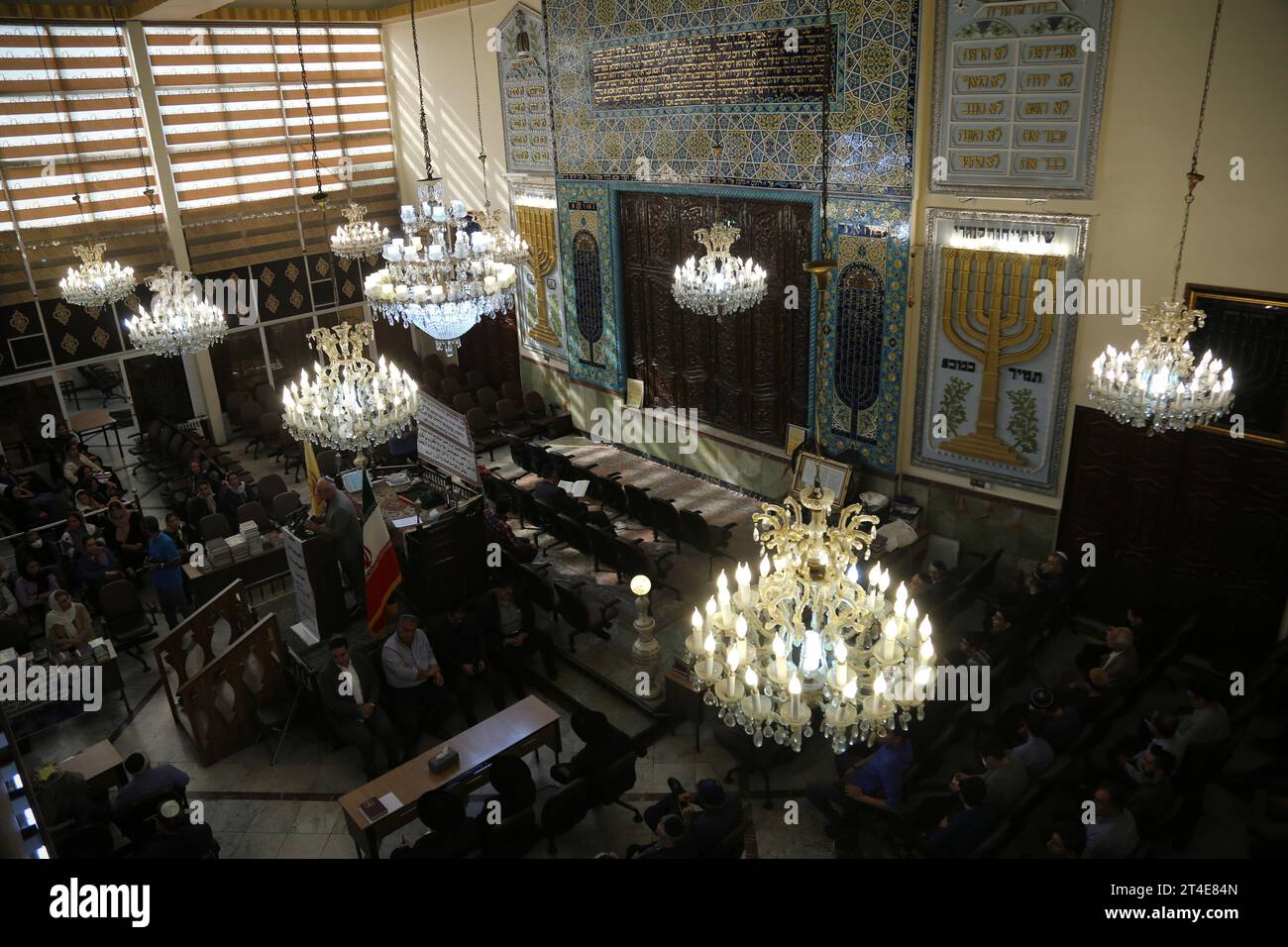 Tehran, Iran. 30th Oct, 2023. Iranian Jews attend an anti-Israeli ...