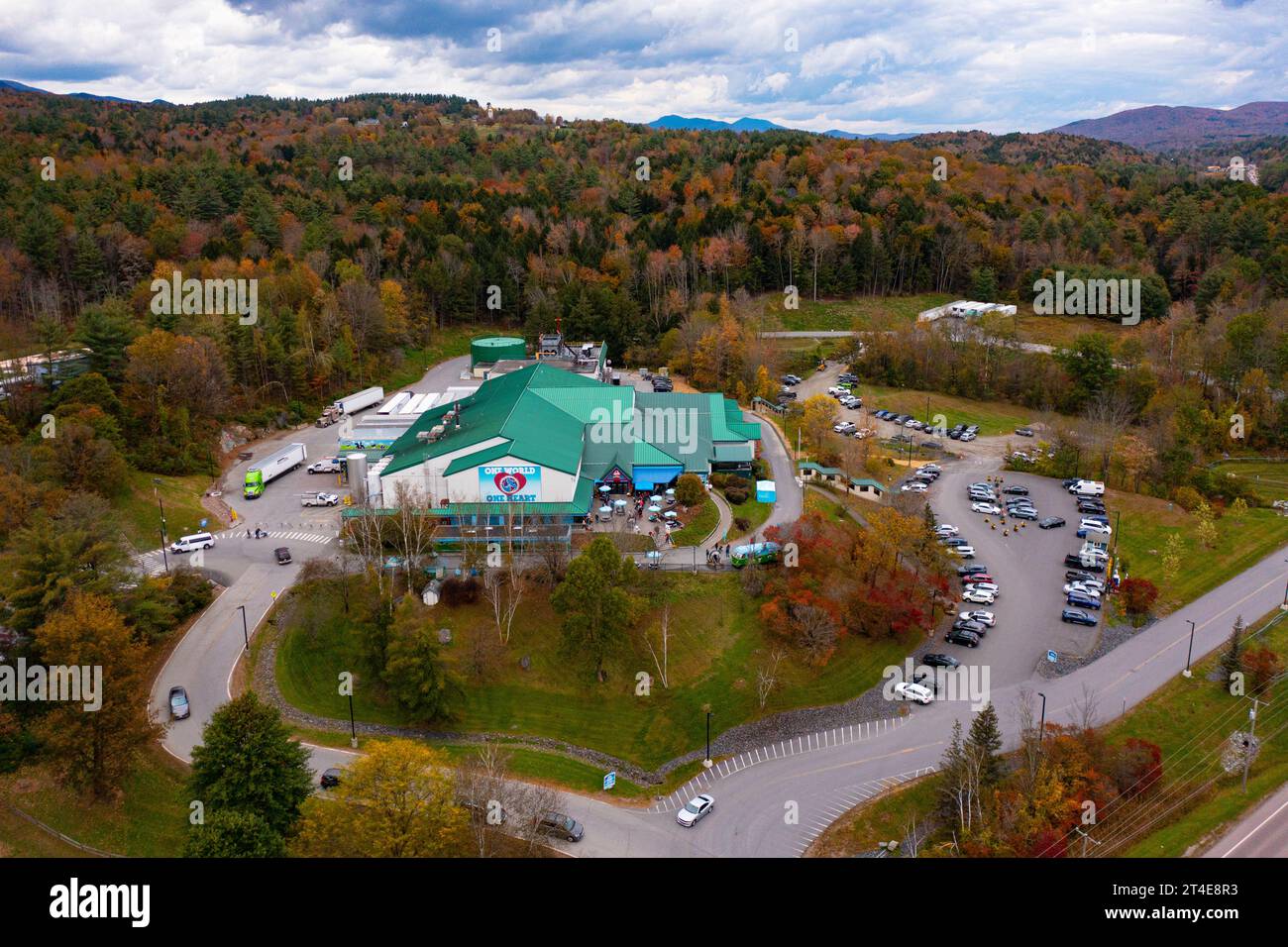 Ben and Jerry's Ice Cream Factory in Waterbury, Vermont Stock Photo - Alamy
