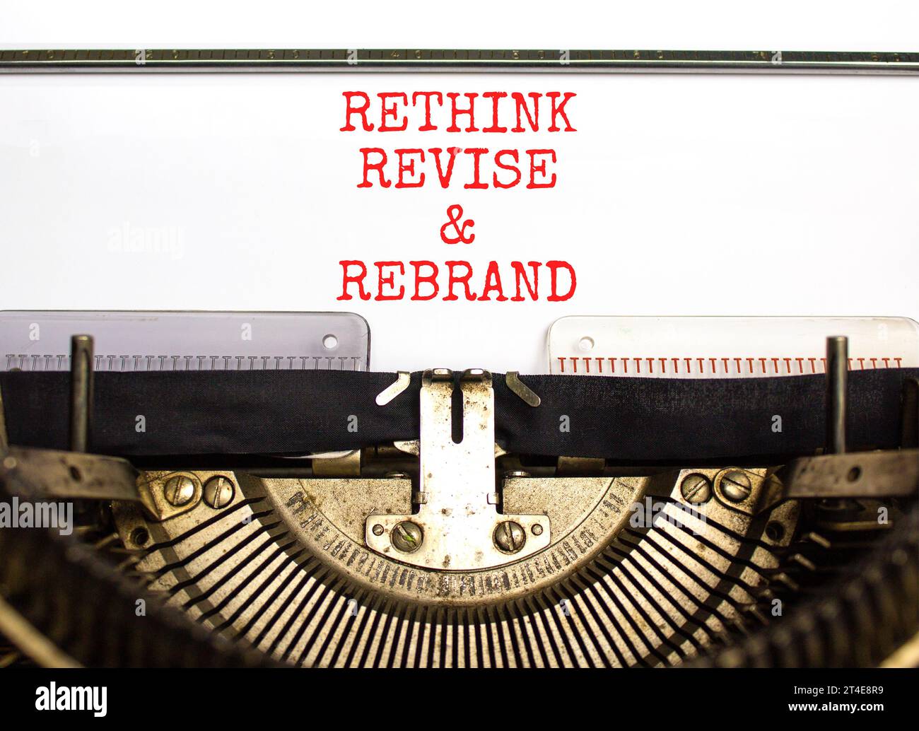 Rethink revise rebrand symbol. Concept word Rethink Revise and Rebrand ...