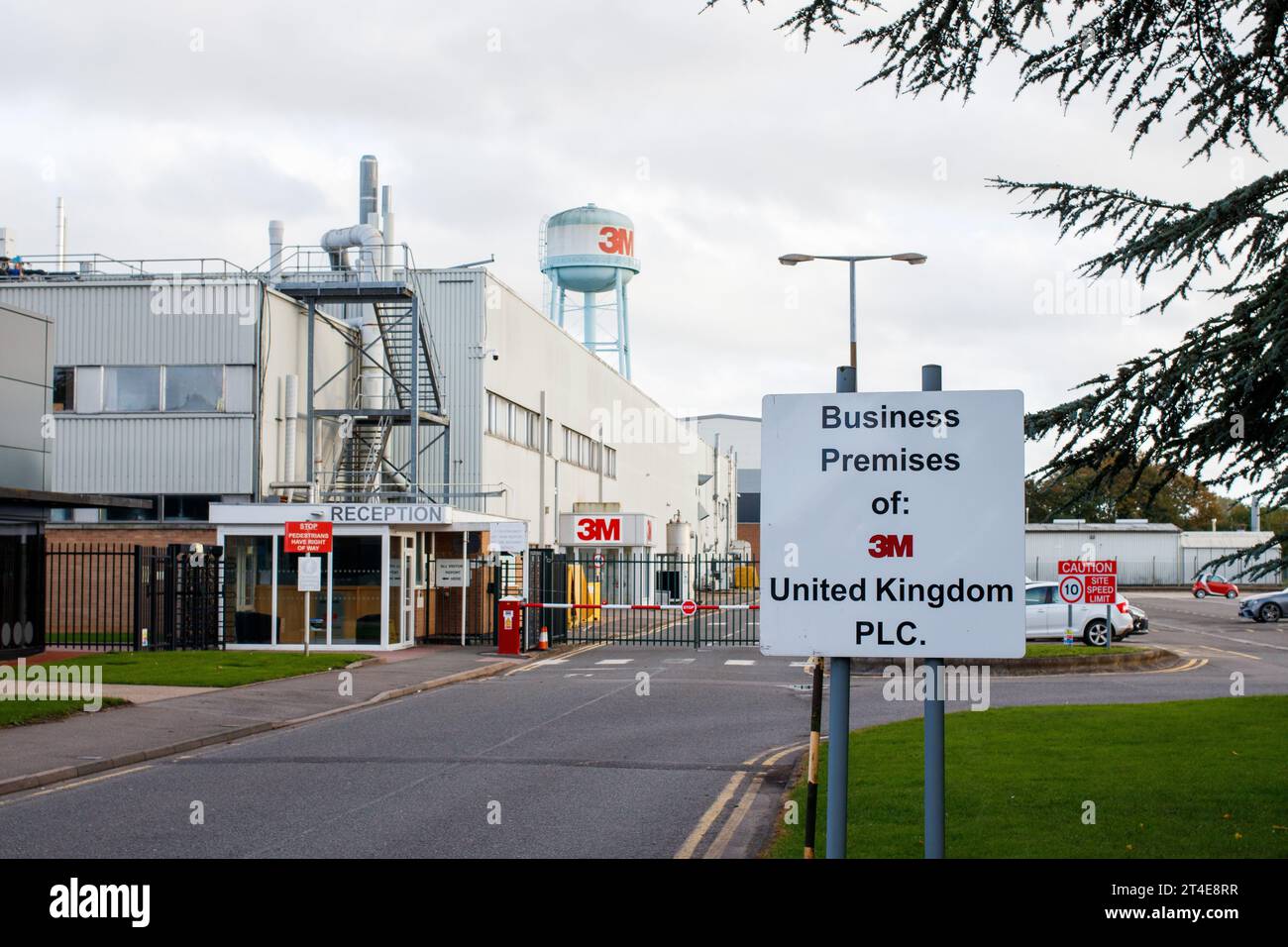 The 3M factory in Atherstone, North Warwickshire, England. The factory ...