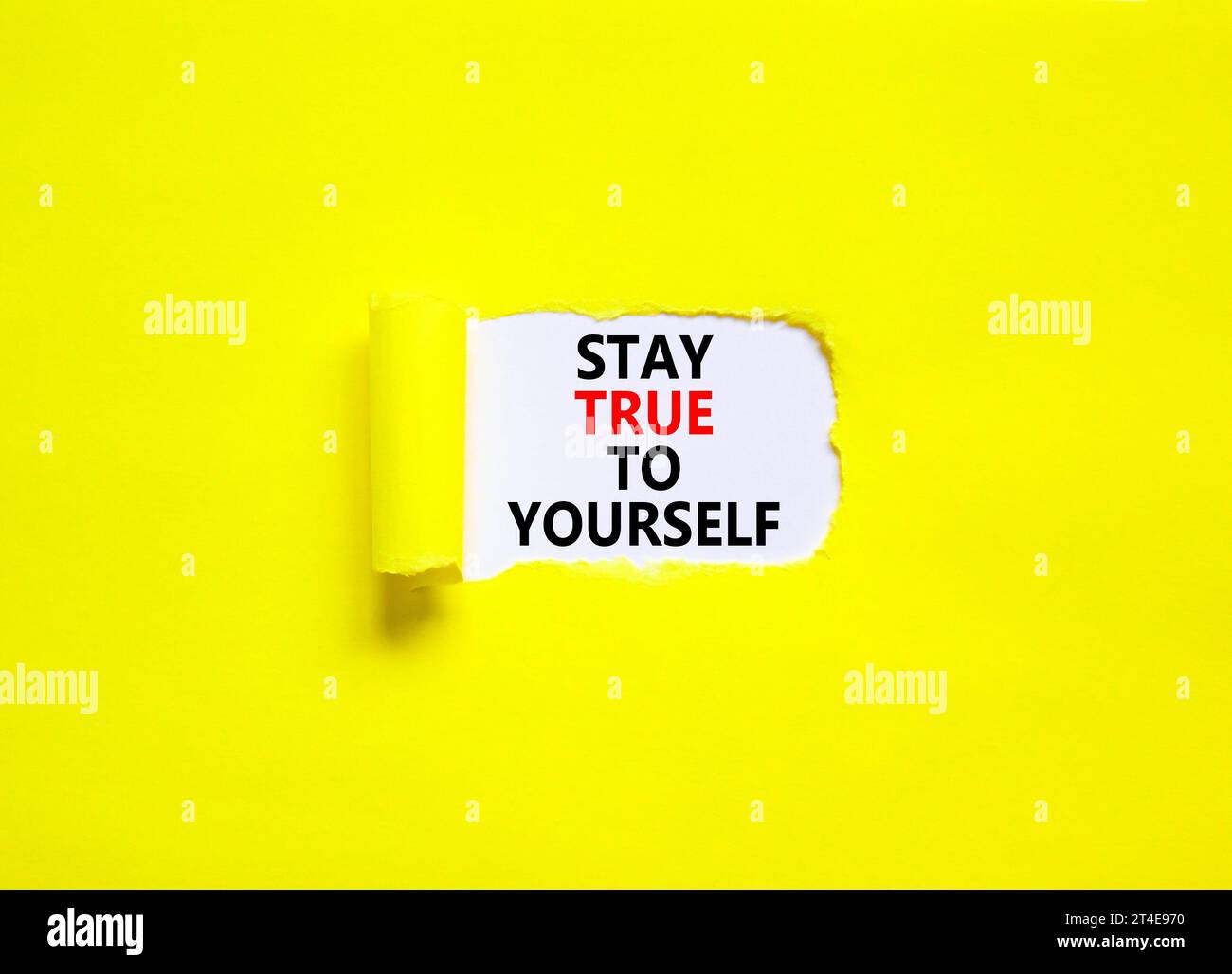 Stay true to yourself symbol. Concept word Stay true to yourself on ...