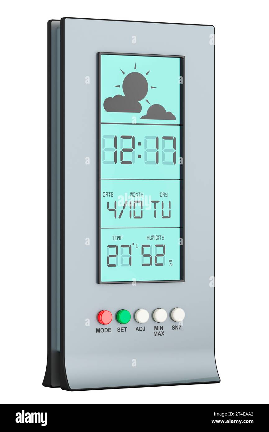 Weather Station, 3D rendering isolated on white background Stock Photo ...