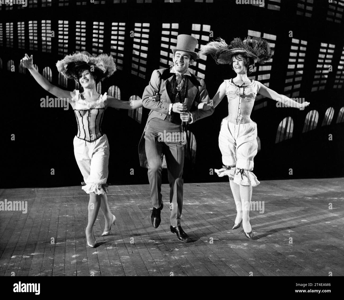 Ray Bolger, on-set of the TV musical movie, "The Entertainer, NBC, 1975 ...