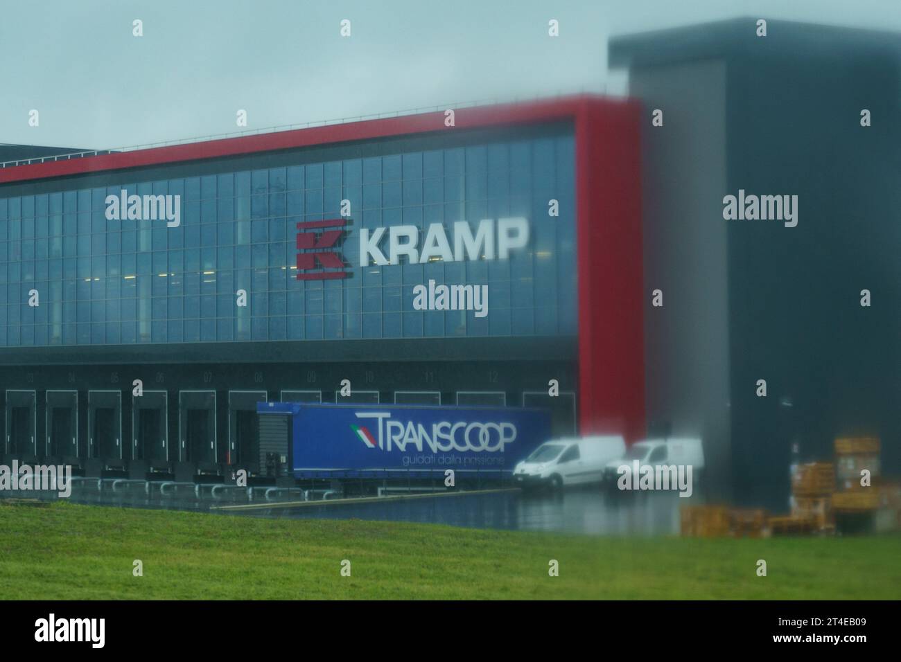 Reggio Emilia, Italy - May 10, 2023: KRAMP center building with logo ...