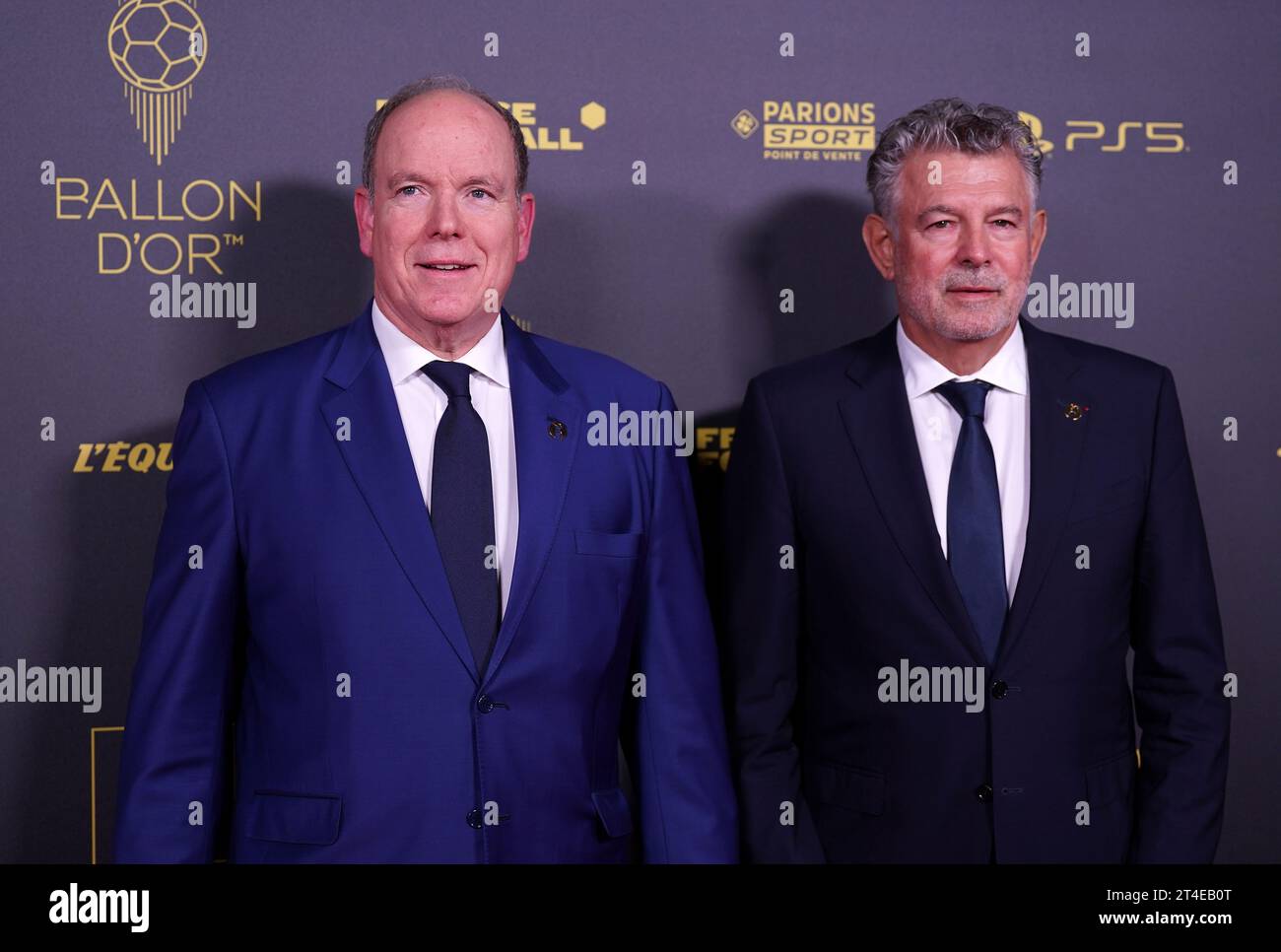 Prince Albert II of Monaco (left) arrives on the red carpet for the ...