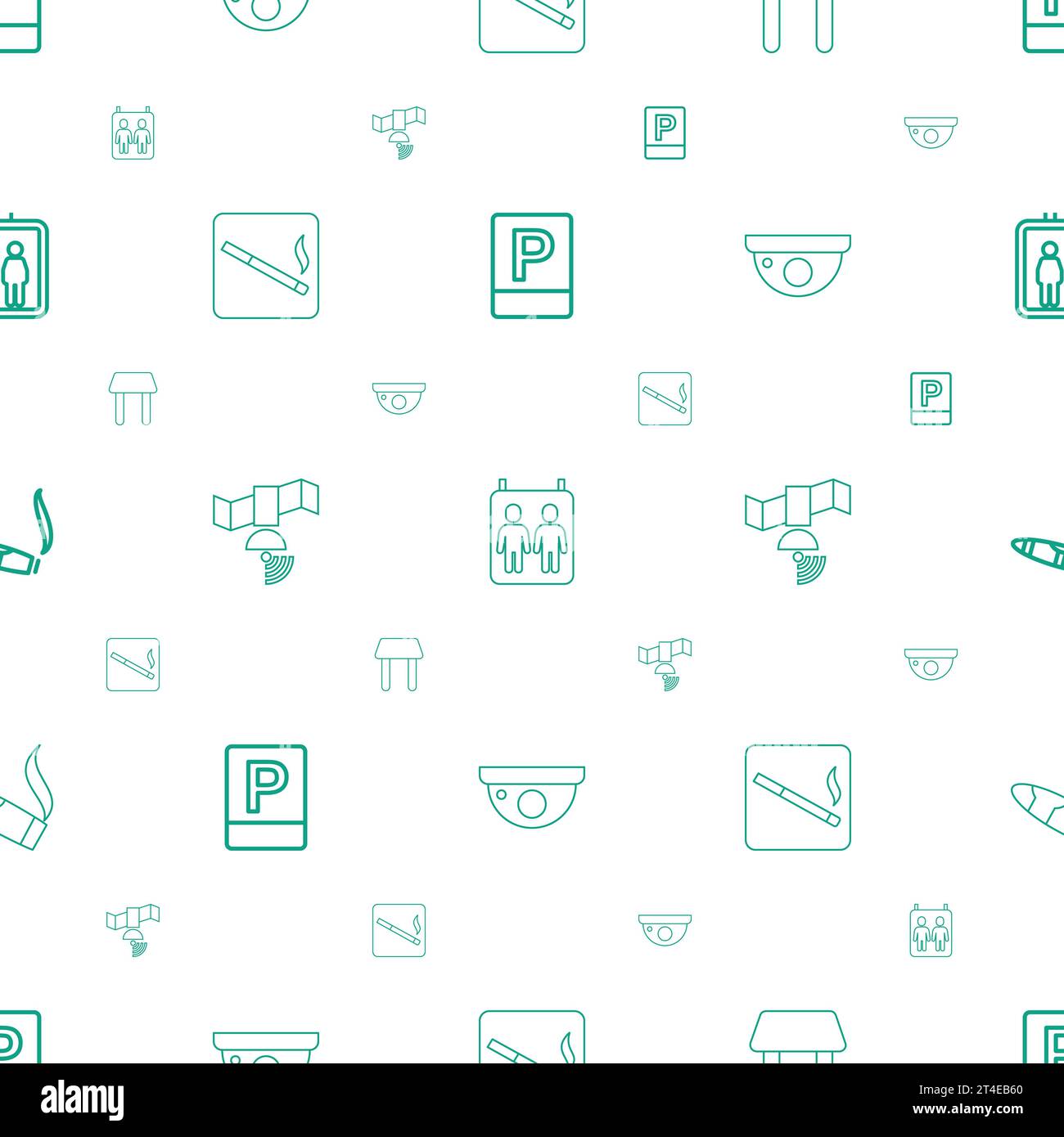 Area icons pattern seamless white background Vector Image Stock Vector ...