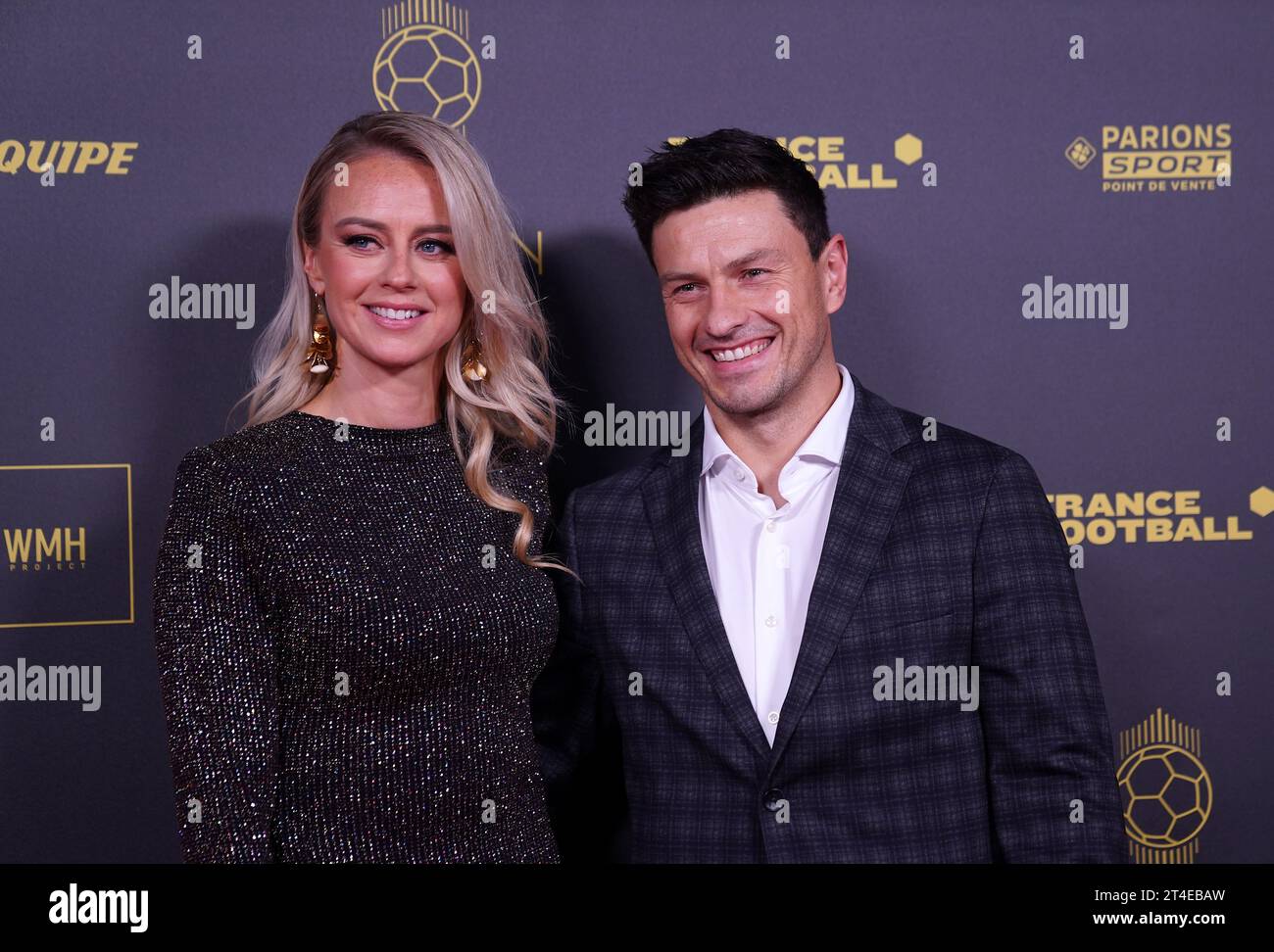 Amanda Ilestedt and Rainer Muller on the red carpet for the Ballon d’Or ...
