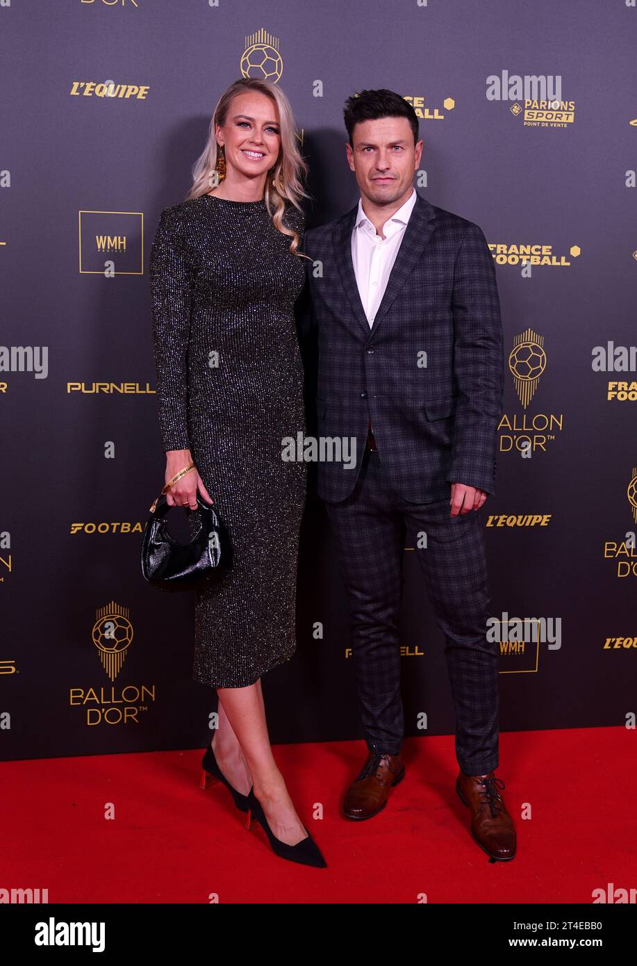 Amanda Ilestedt and Rainer Muller on the red carpet for the Ballon d’Or ...