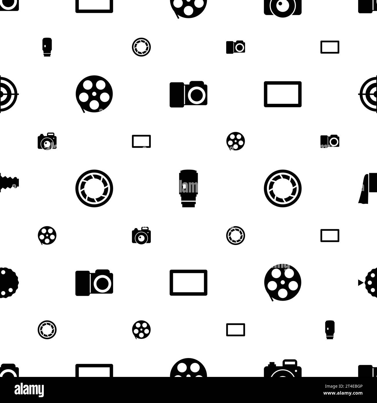 Focus icons pattern seamless white background Vector Image Stock Vector ...