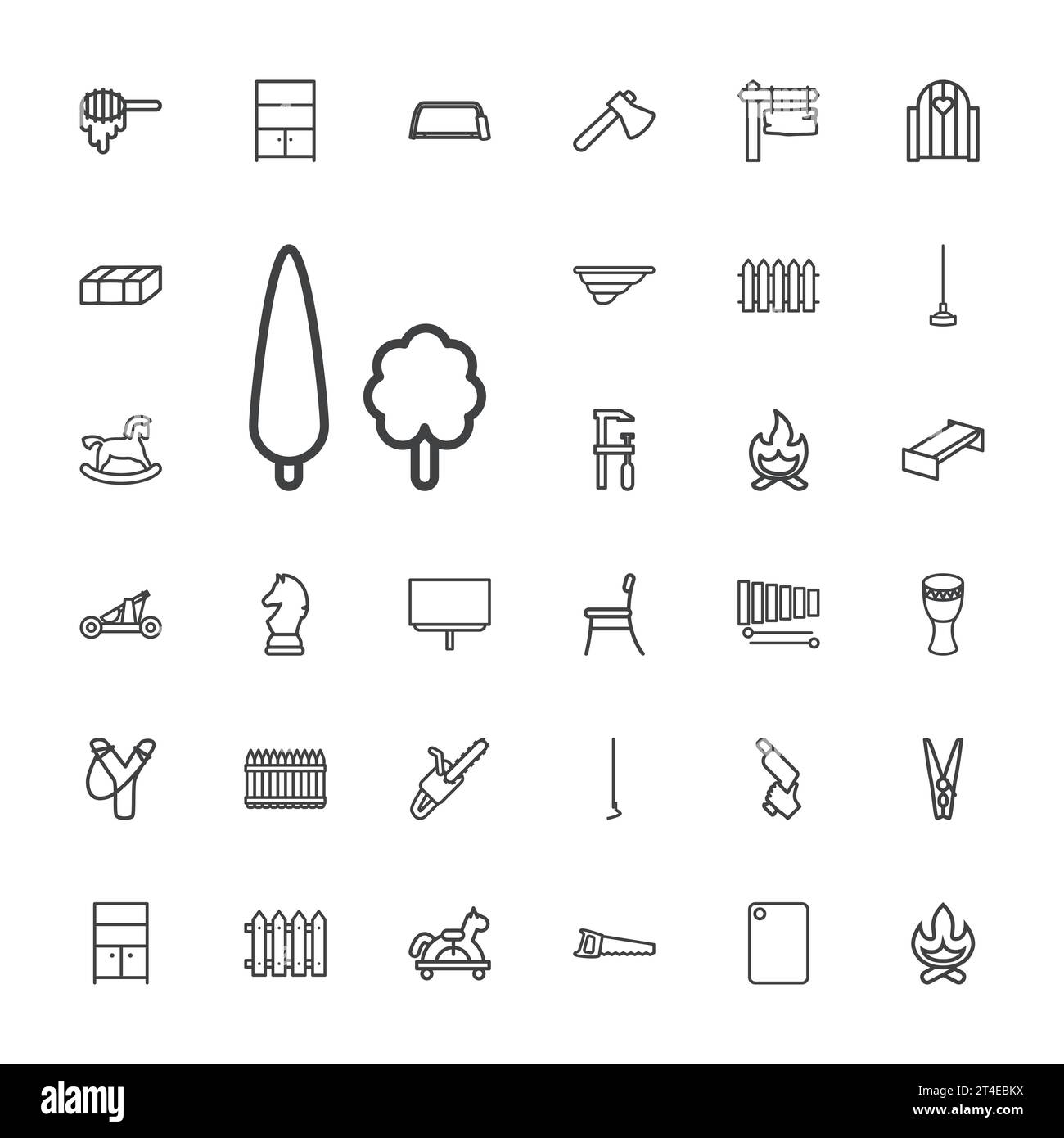 Axe chopping wood Cut Out Stock Images & Pictures - Alamy