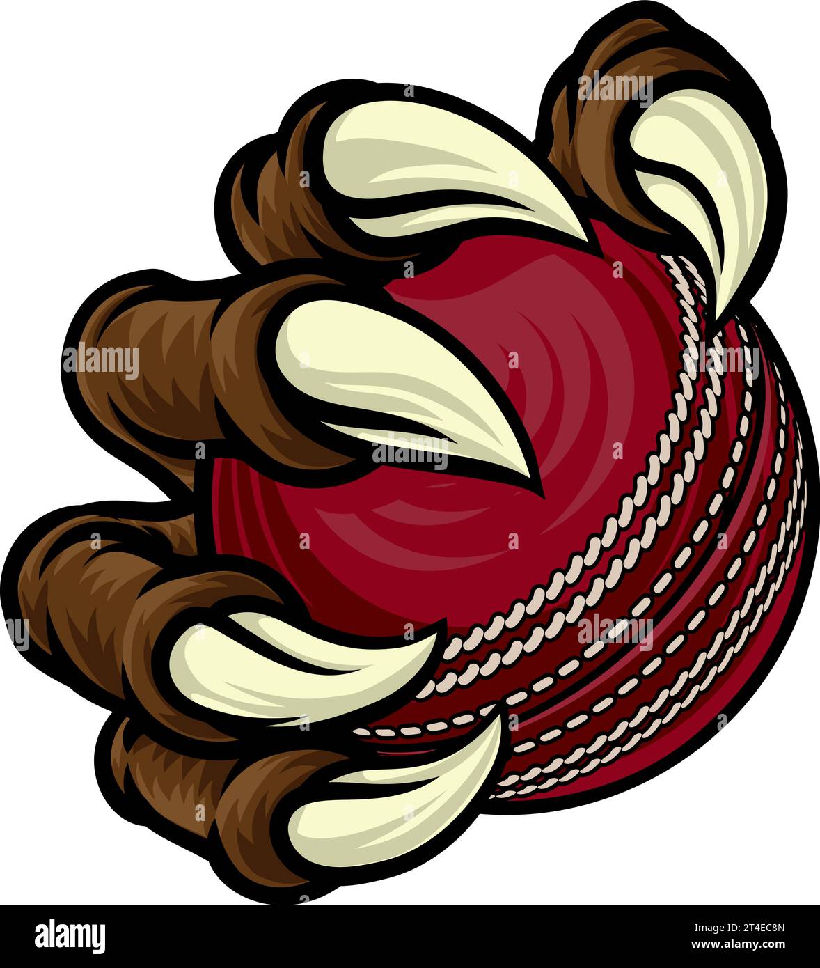 Cricket Ball Claw Cartoon Monster Animal Hand Stock Vector Image & Art ...