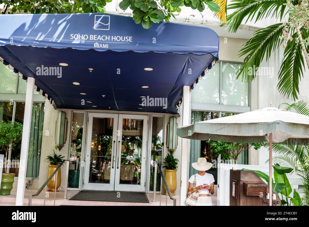 Miami Beach Florida,outside exterior,building front entrance hotel ...