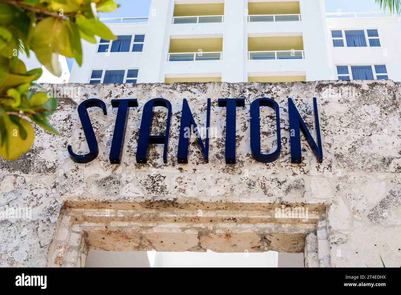 Marriott stanton south beach sign hi-res stock photography and images ...