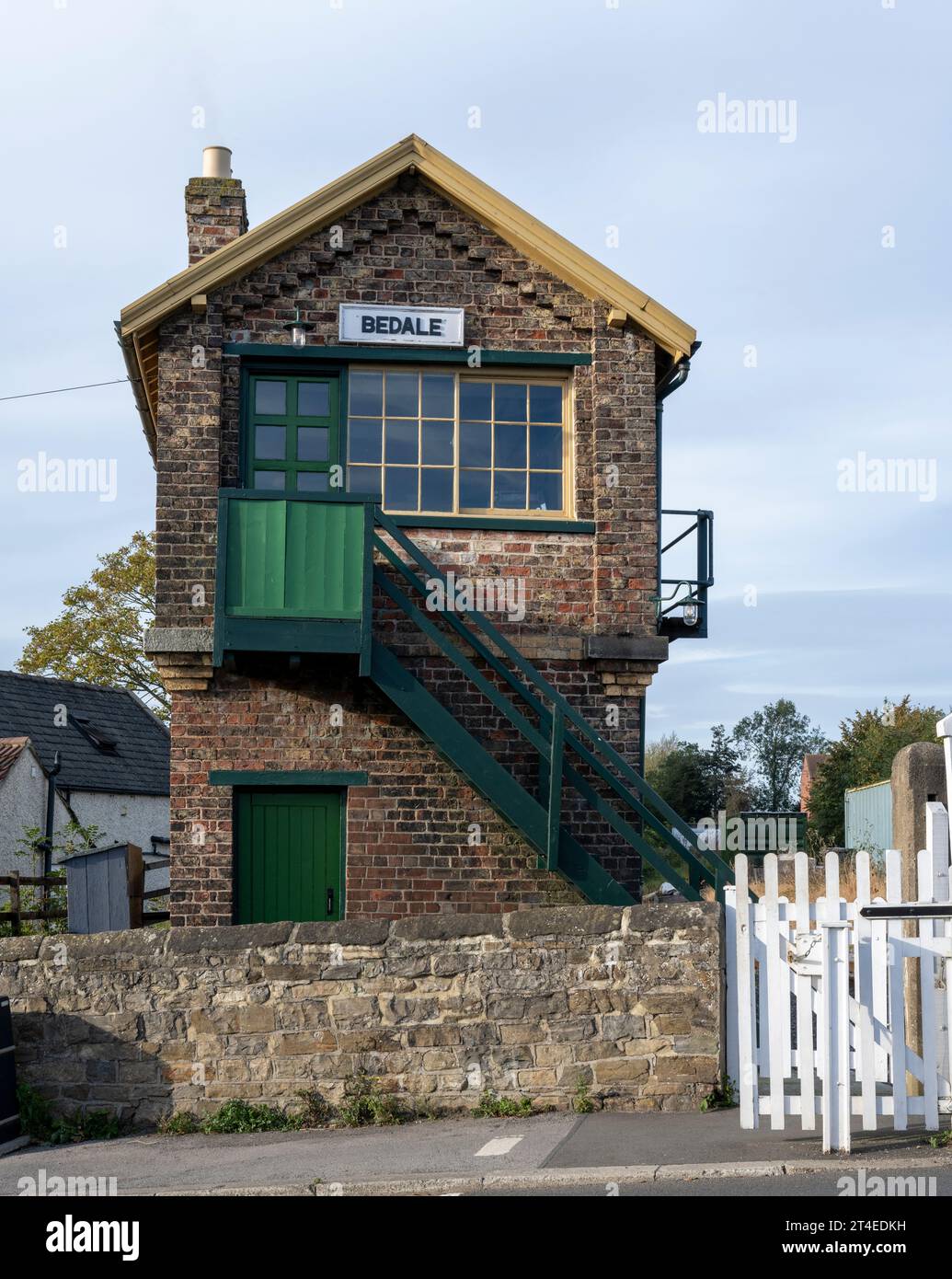 Bedale railway signal box hi-res stock photography and images - Alamy