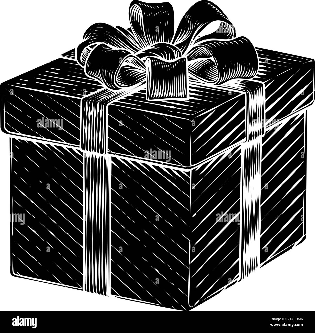 Christmas presents gifts wrapping Black and White Stock Photos & Images ...
