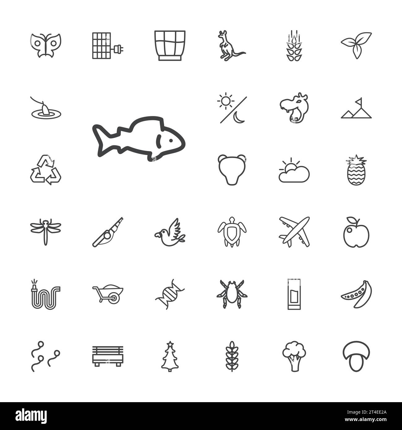 Wheat vector butterfly Stock Vector Images - Alamy