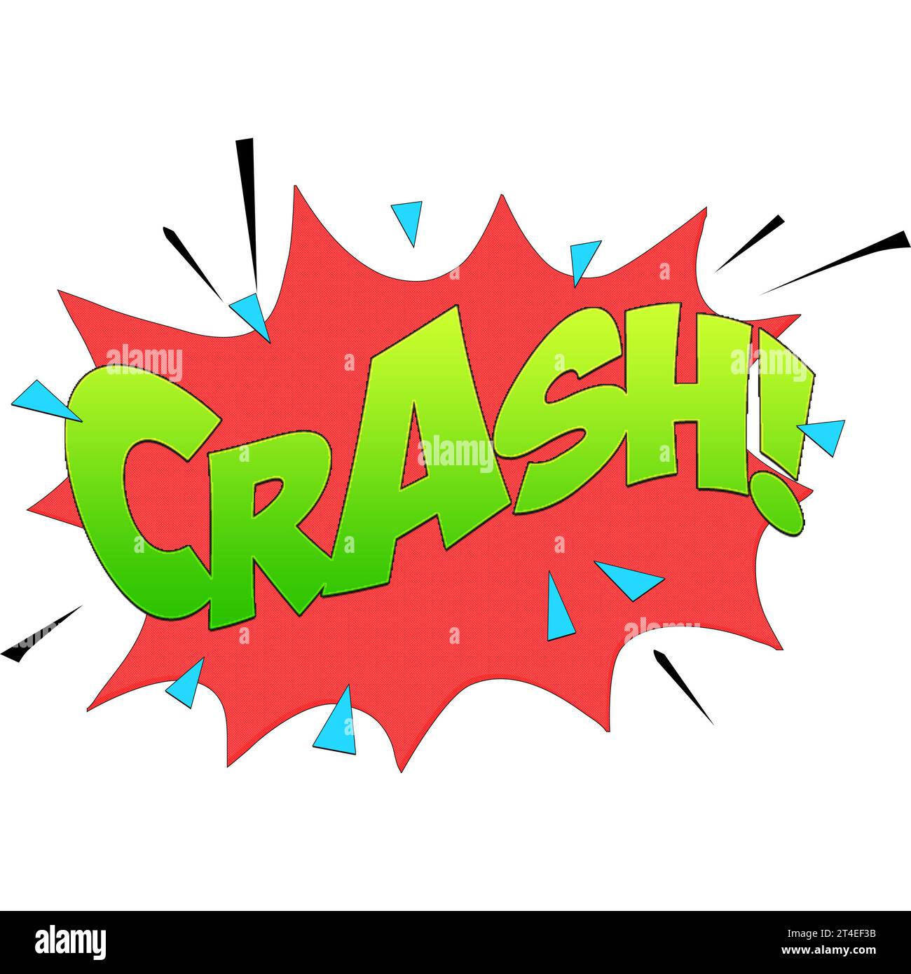 Crash sound comic book, pop style dotted. Vector cloud halftone crash ...