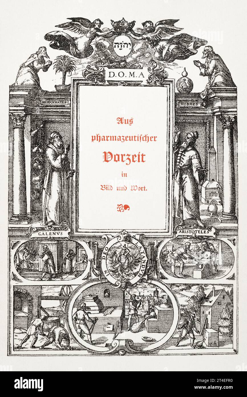 Engraving of copperplate by Georg Keller, 1605, used as main title page ...