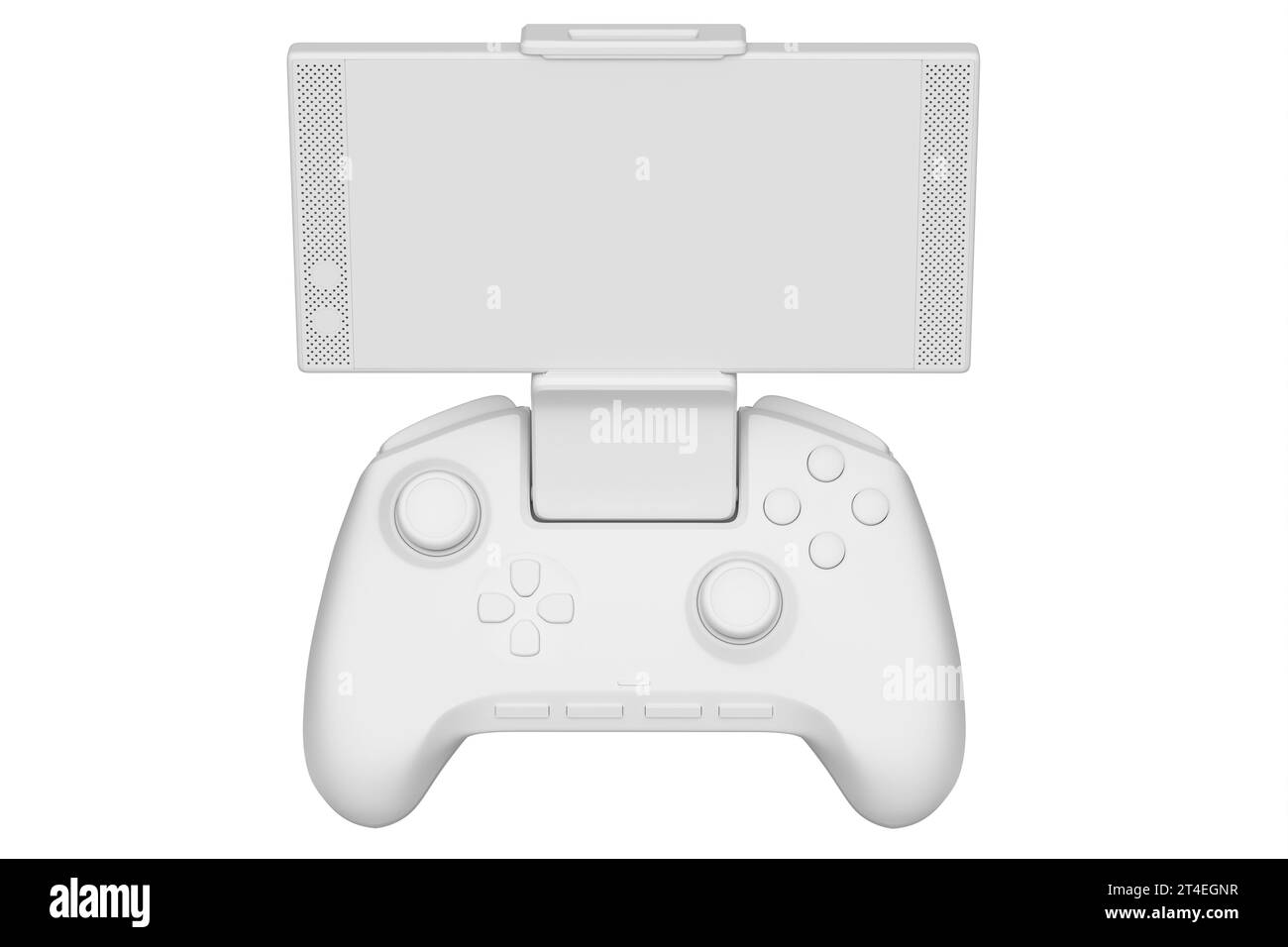 Realistic joystick for playing games on a mobile phone on white ...