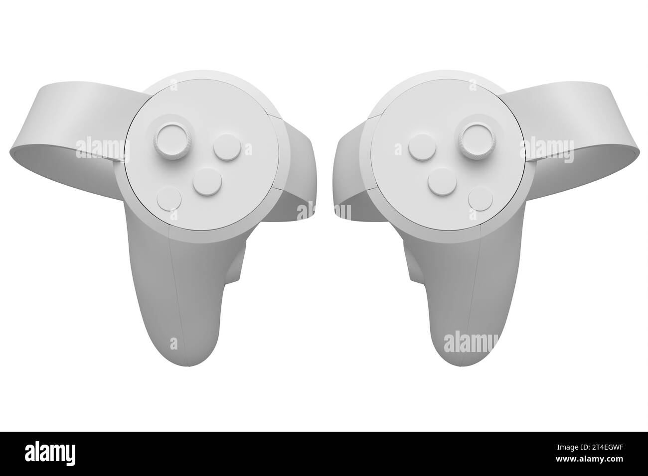 Virtual reality controllers for online and cloud gaming on white ...